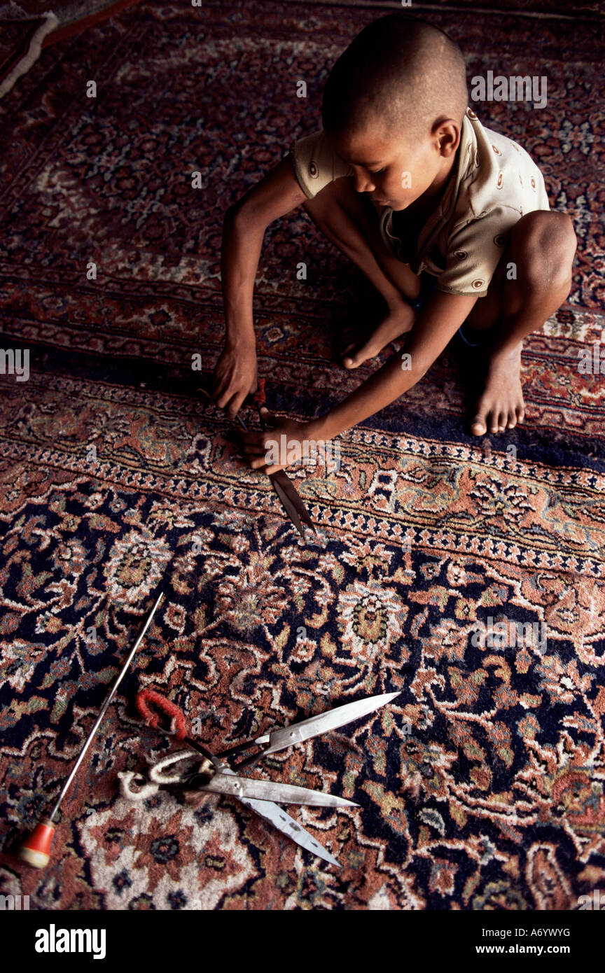 Child labor carpets hi-res stock photography and images - Alamy