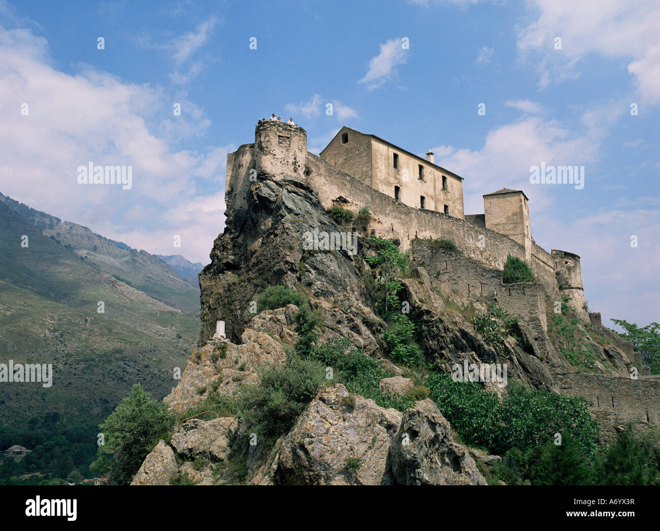 The Citadel at Corte Corsica France Europe Stock Photo - Alamy