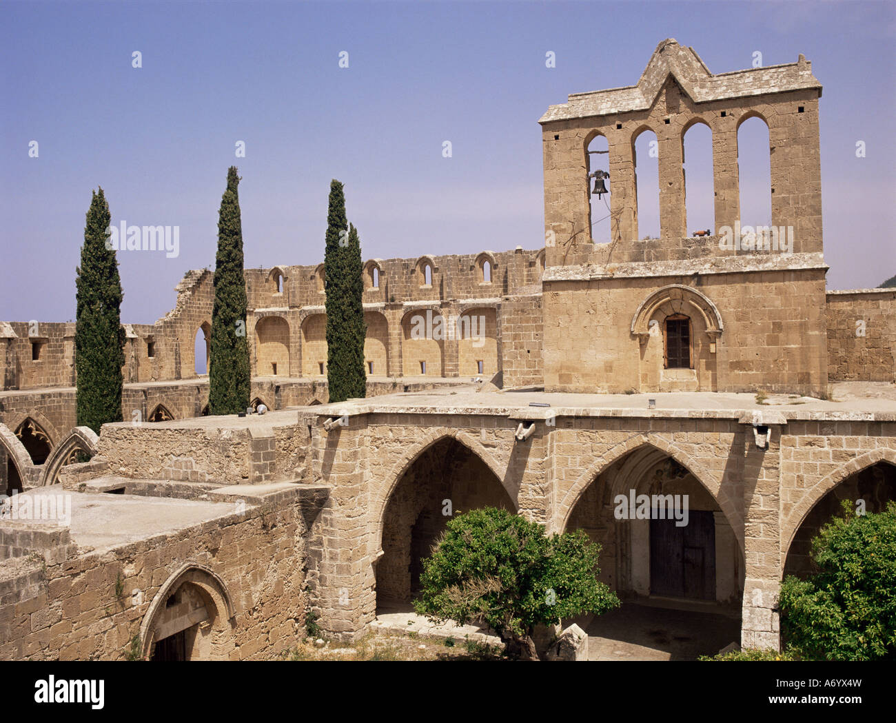 Bellapais abbey exterior hi-res stock photography and images - Alamy