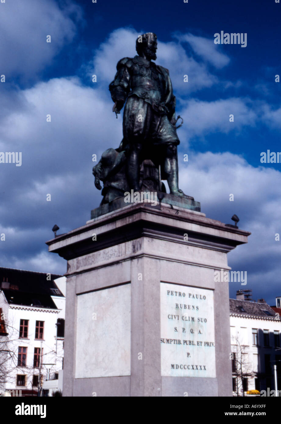 Statue of the painter Rubens in Antwerp Belgium Stock Photo - Alamy