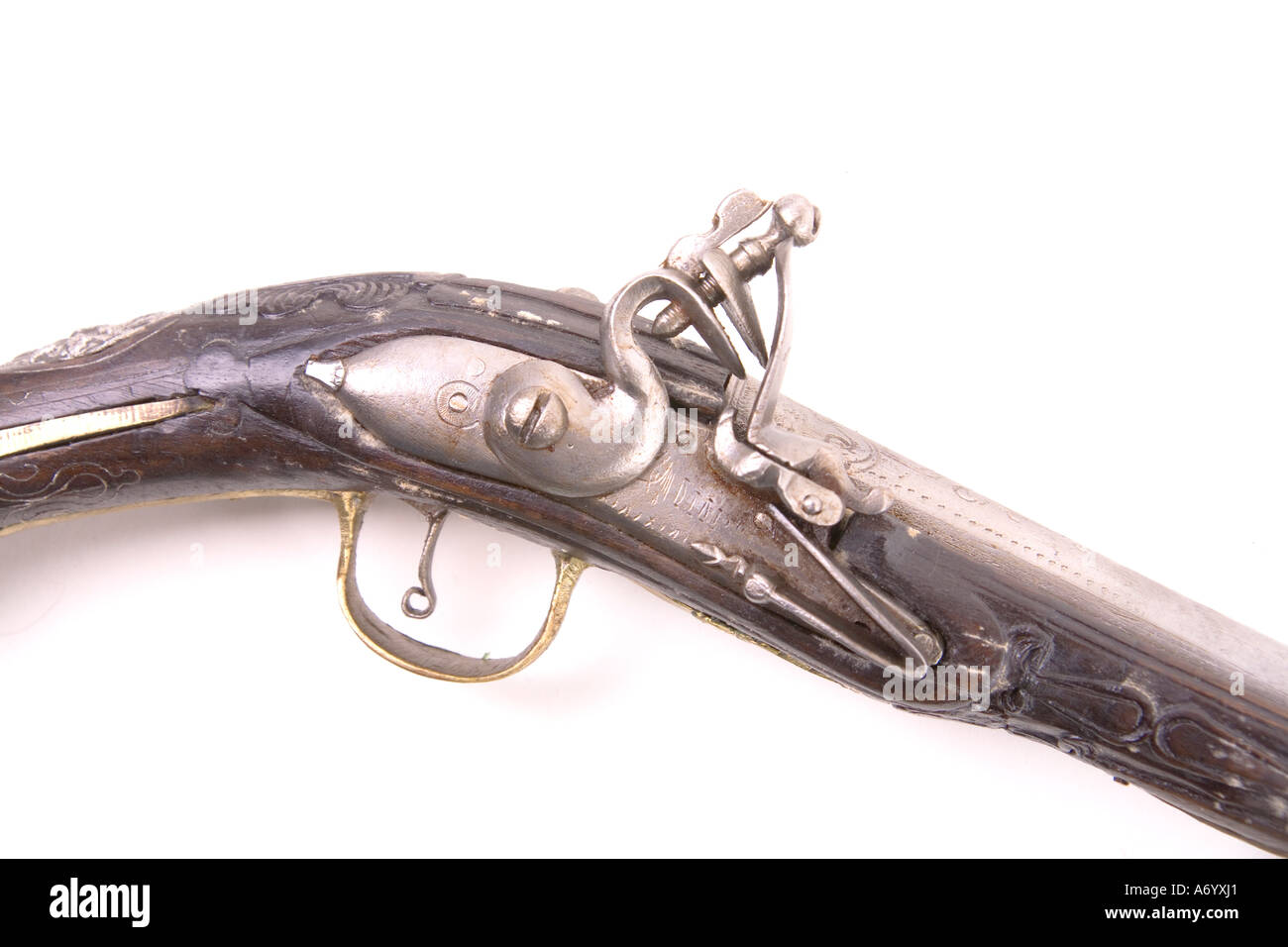 Old Pistol 1800 century Stock Photo - Alamy