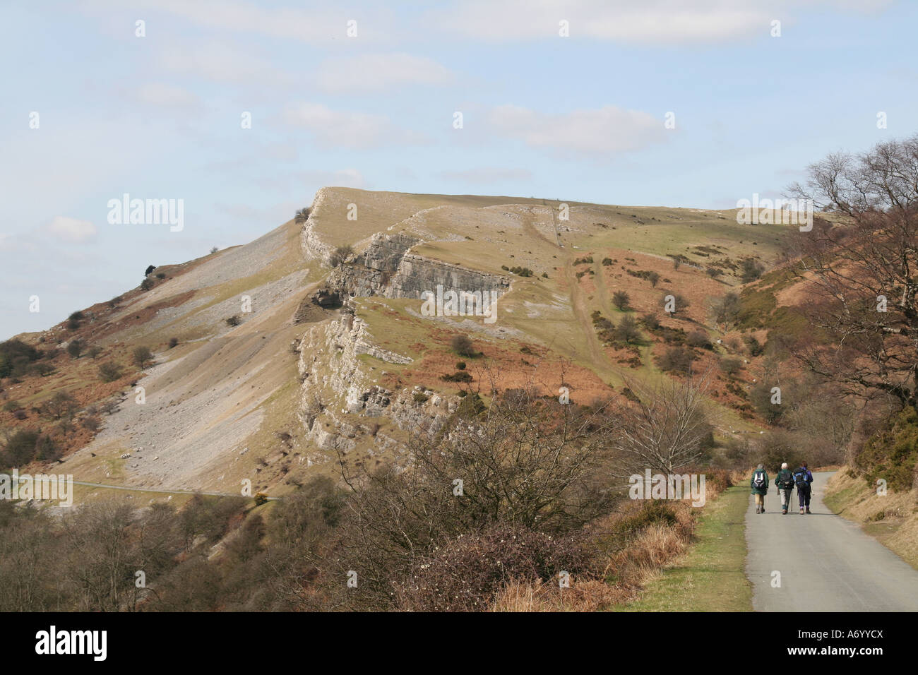 Panorama Walk near Trevor Rocks, Llangollen, Denbighshire, Wales Stock ...