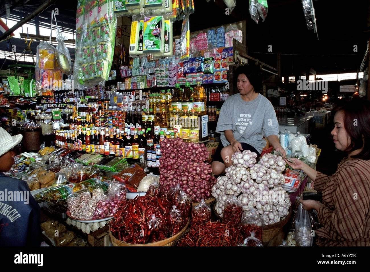 Chiang Mai Chang Bangkok Thailand Thai food market shop Stock Photo - Alamy