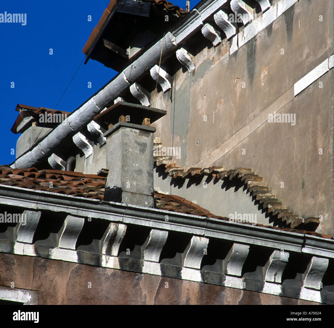 Roof detail Venice Stock Photo - Alamy