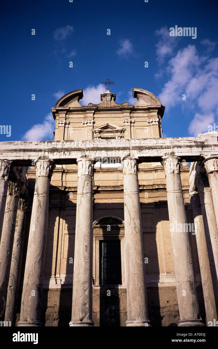 Temple of antonius and faustina hi-res stock photography and images - Alamy