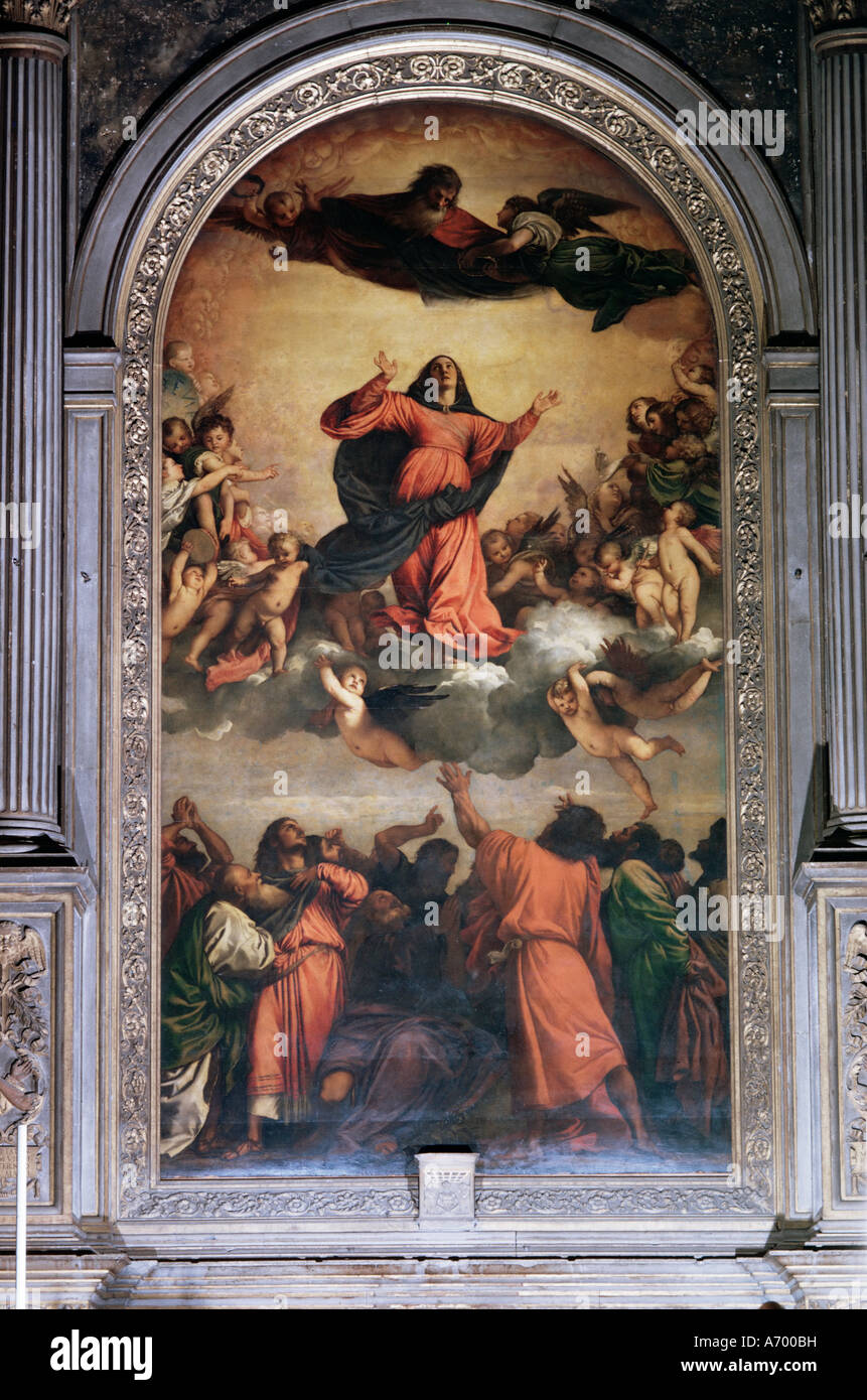 The Assumption by Titian S Maria dei Frari Venice Veneto Italy Europe ...