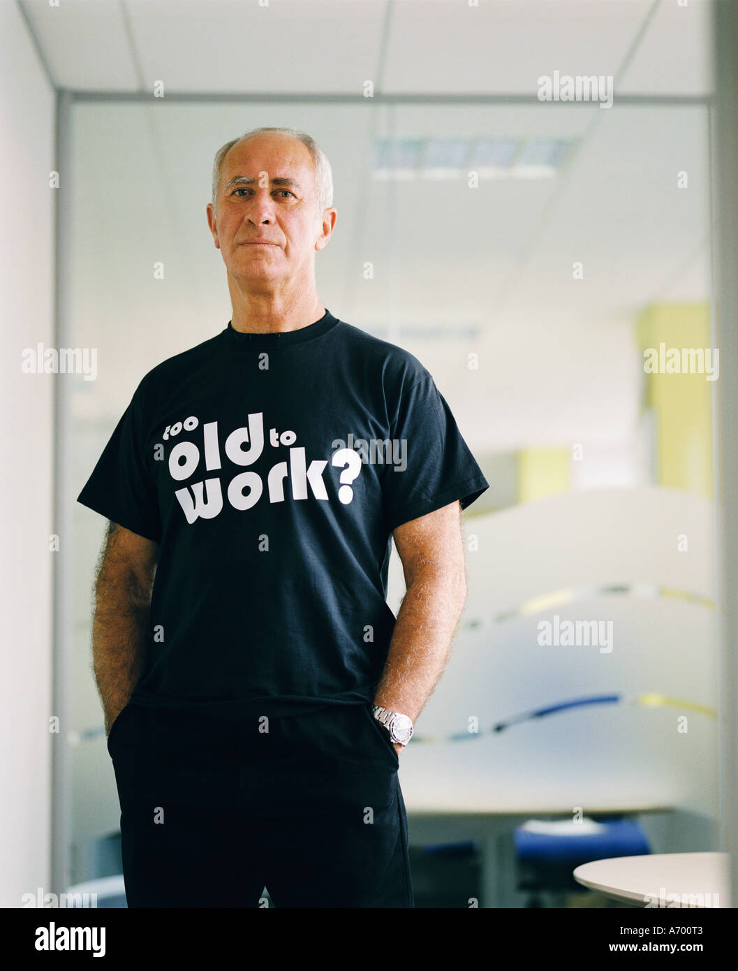 Older Person at Work Stock Photo - Alamy