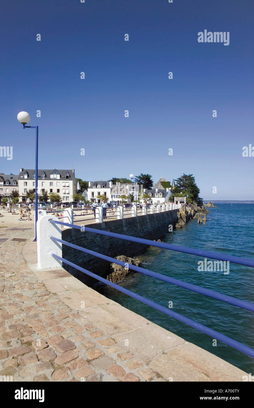 Resort town of Loquirec on the Armorican corniche Amorique coast ...
