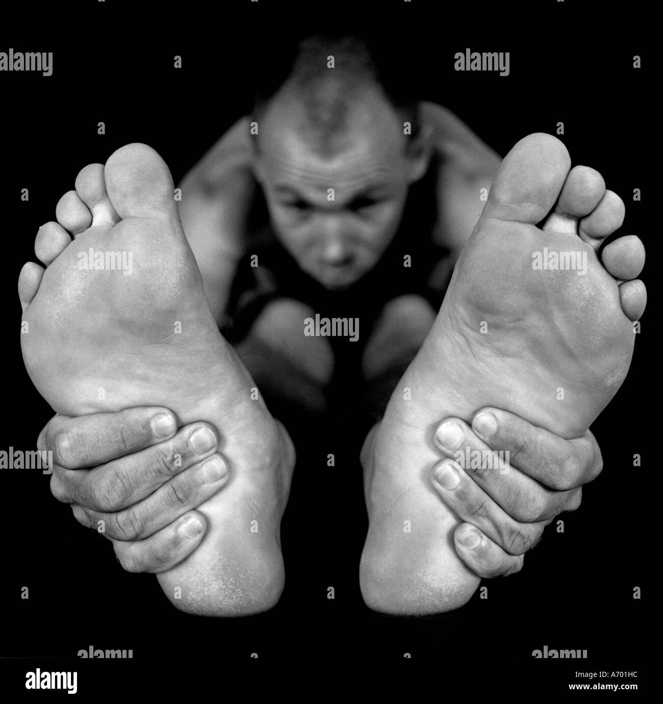 Stretch stretches Black and White Stock Photos & Images - Alamy