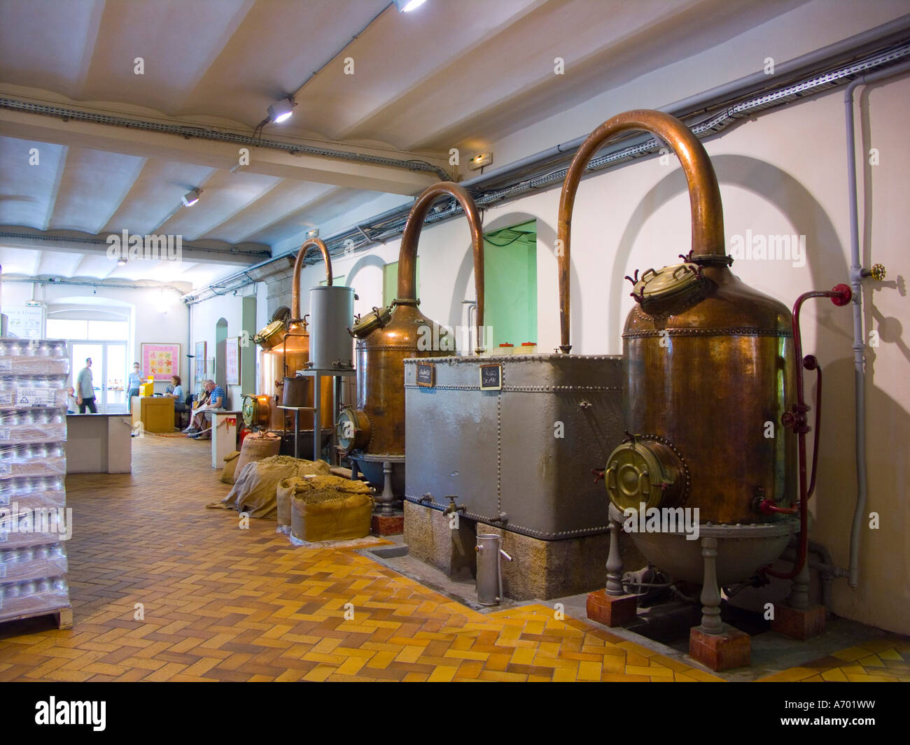 Perfume stills in Fragonard factory Grasse Provence France Stock Photo ...