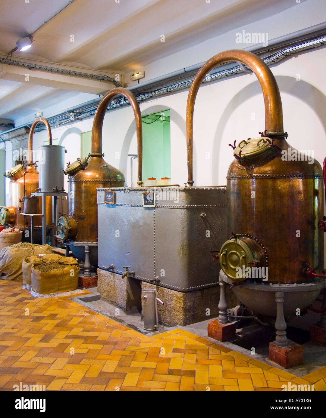 Perfume stills in Fragonard factory Grasse Provence France Stock Photo ...