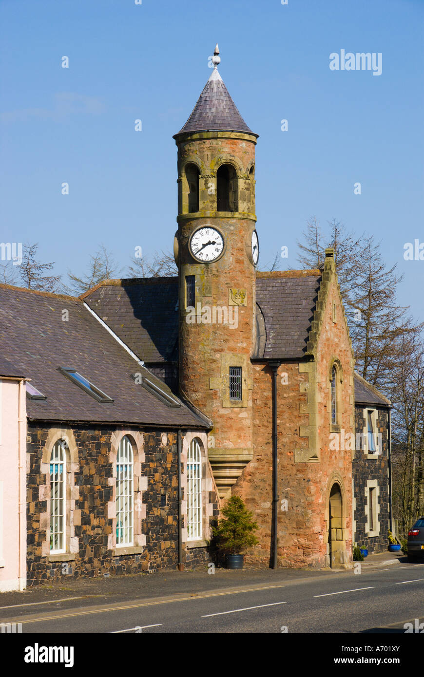 Gordon village in the Scottish Borders UK old church converted to house ...
