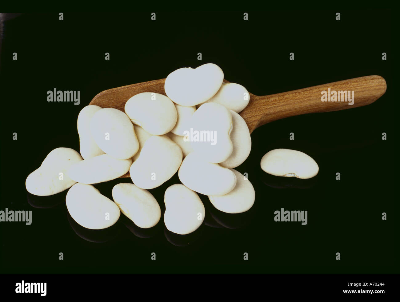 food vegetable legume coronabeans dry white beans Stock Photo - Alamy