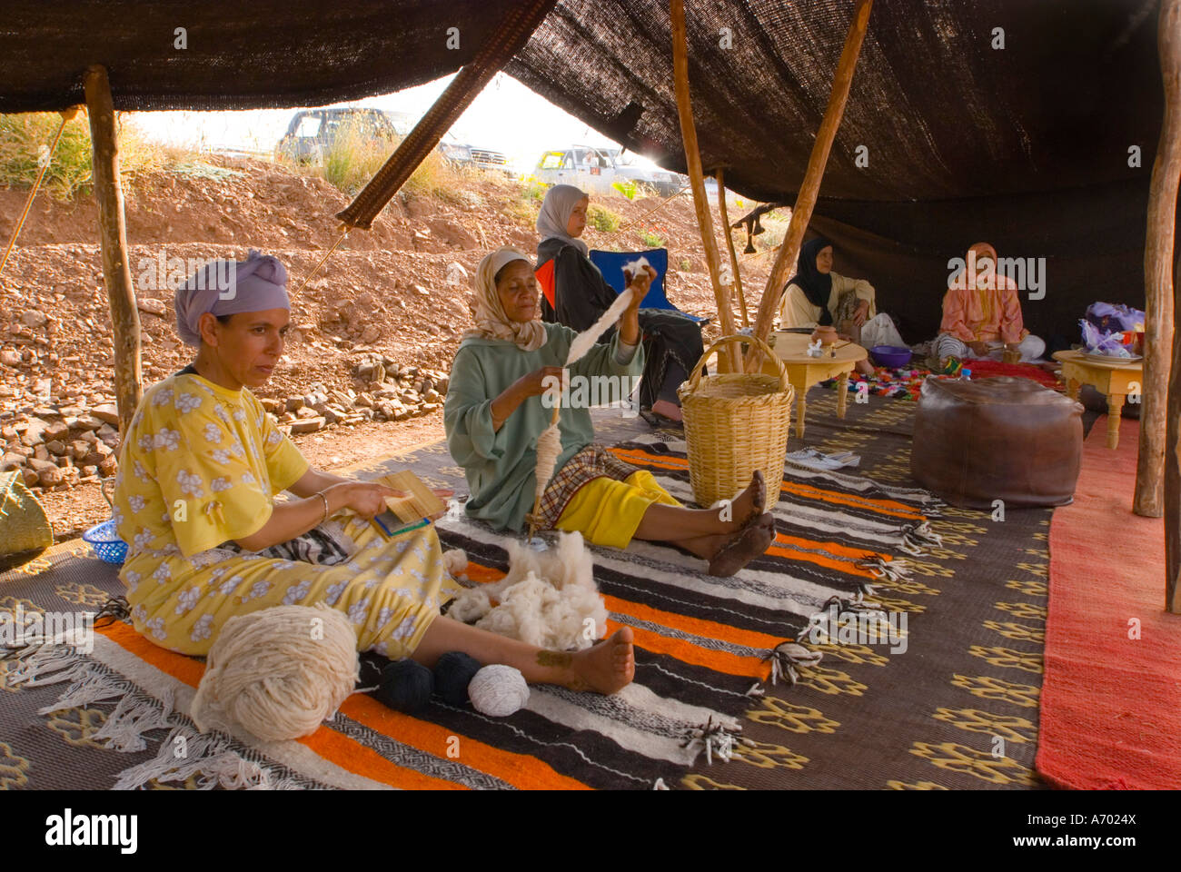 Berber crafts in tourist farm visit near Marrakesh Stock Photo - Alamy