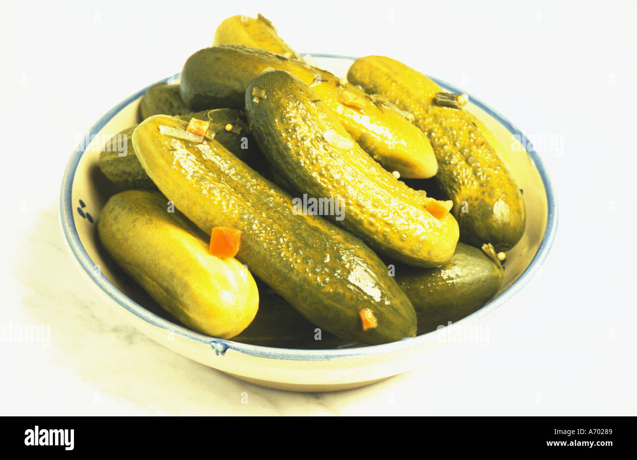 food vegetable pickled gherkins Gurken Stock Photo - Alamy