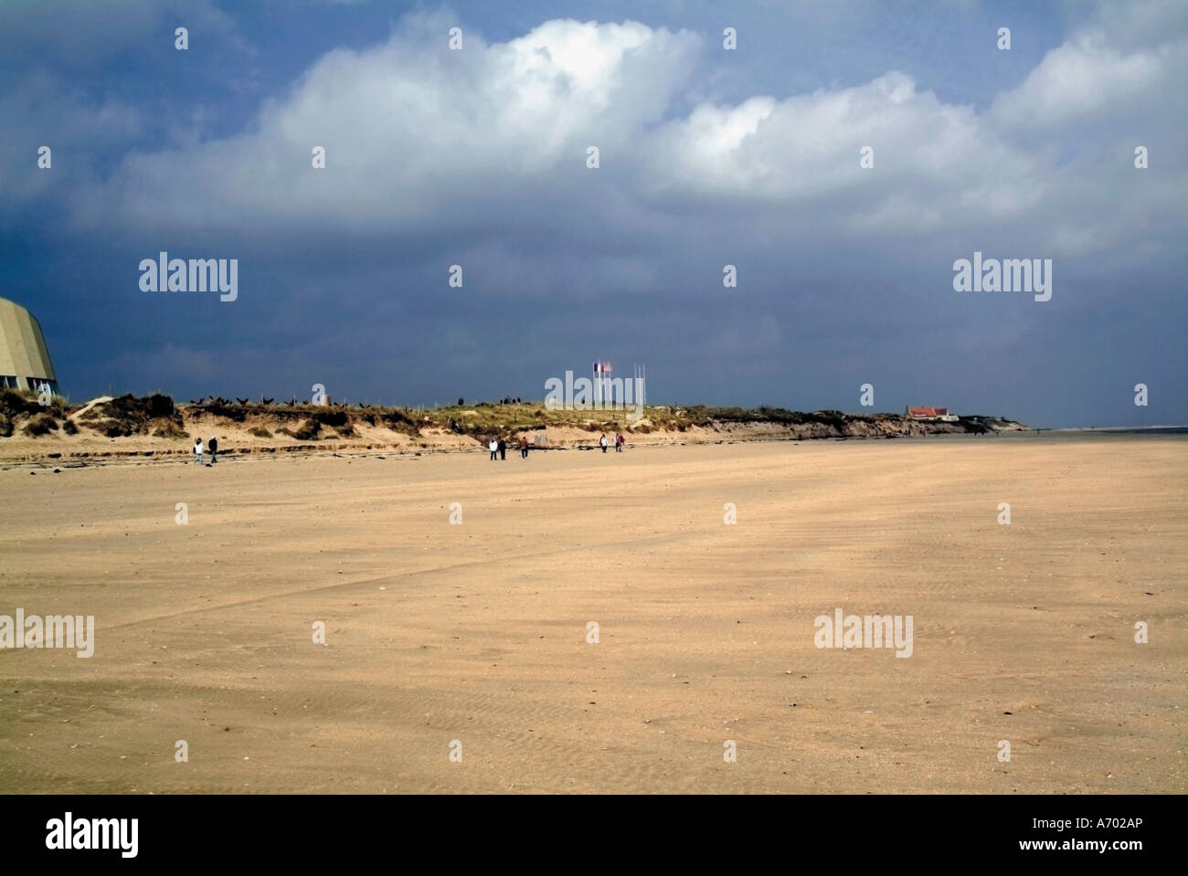 Utah Beach where American Forces landed on D Day in June 1944 during ...