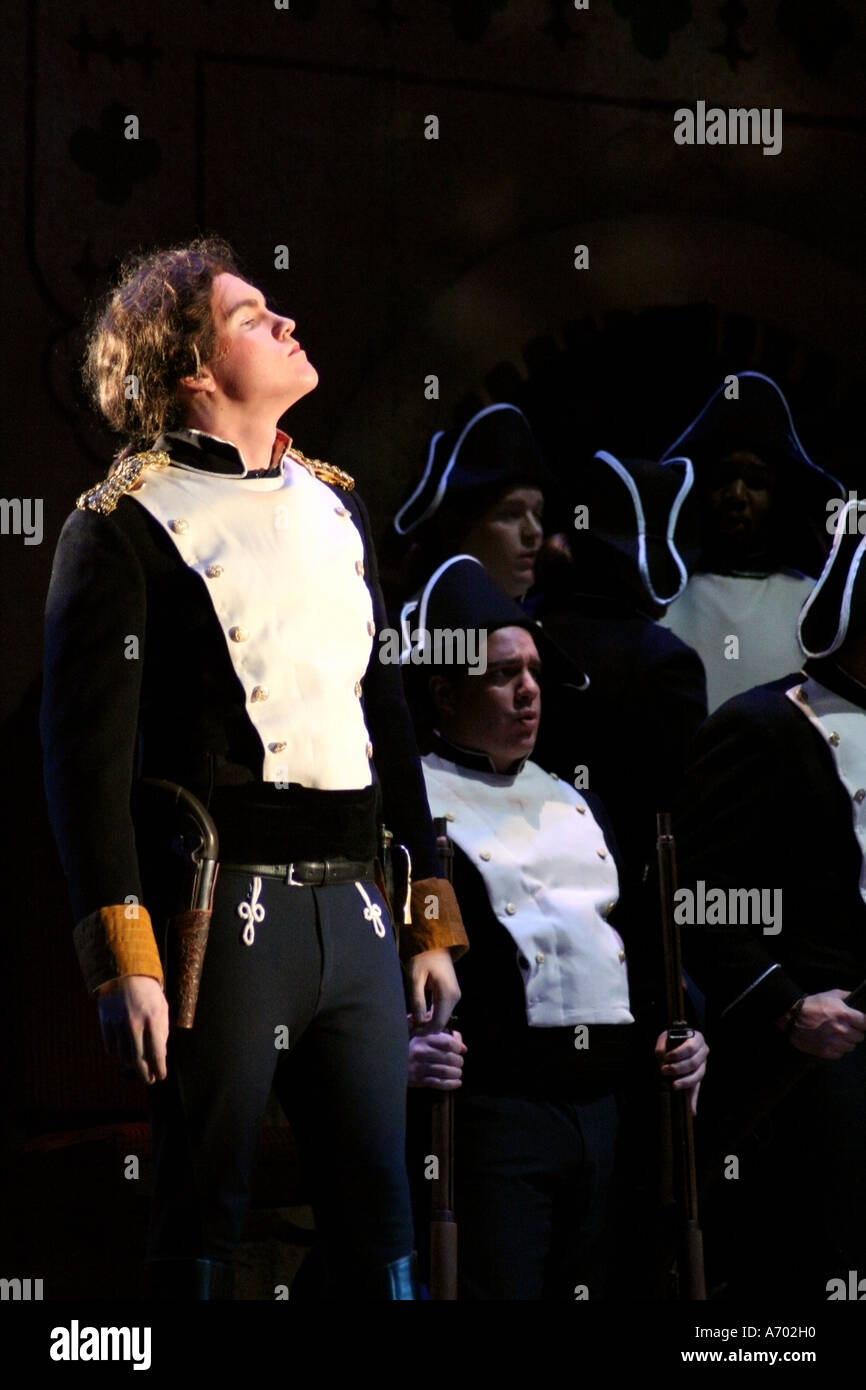 Actor in a production of Rossini's Barber of Seville Stock Photo - Alamy