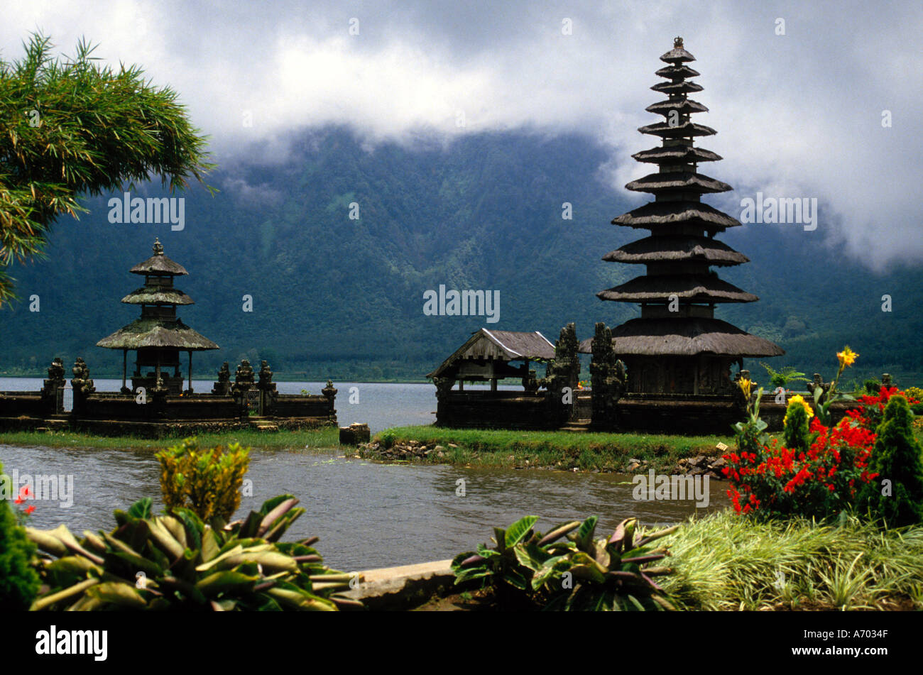 Lakeside Temple in Bedugul Bali Stock Photo - Alamy