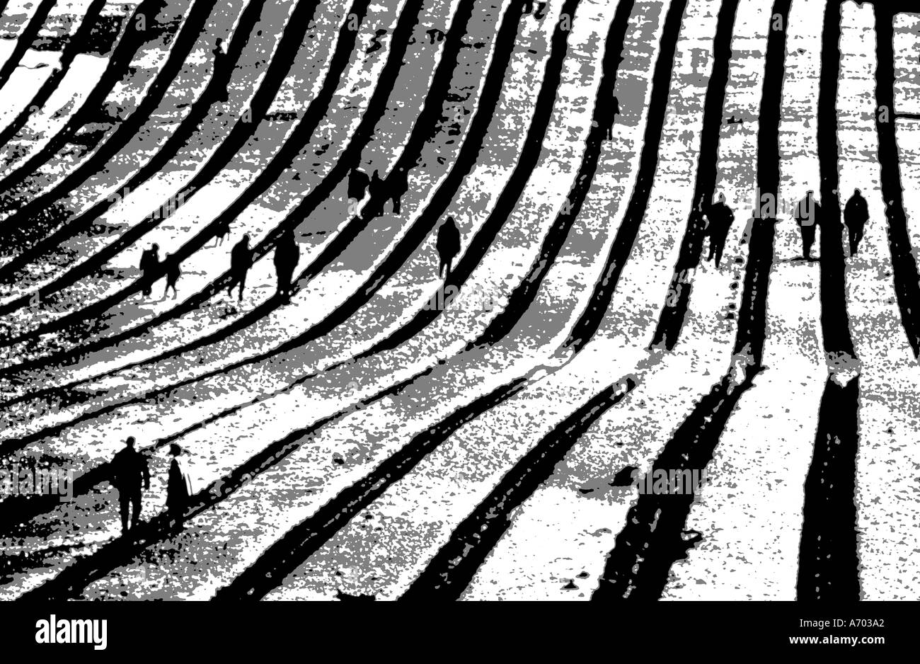 Many paths one destination Stock Photo - Alamy