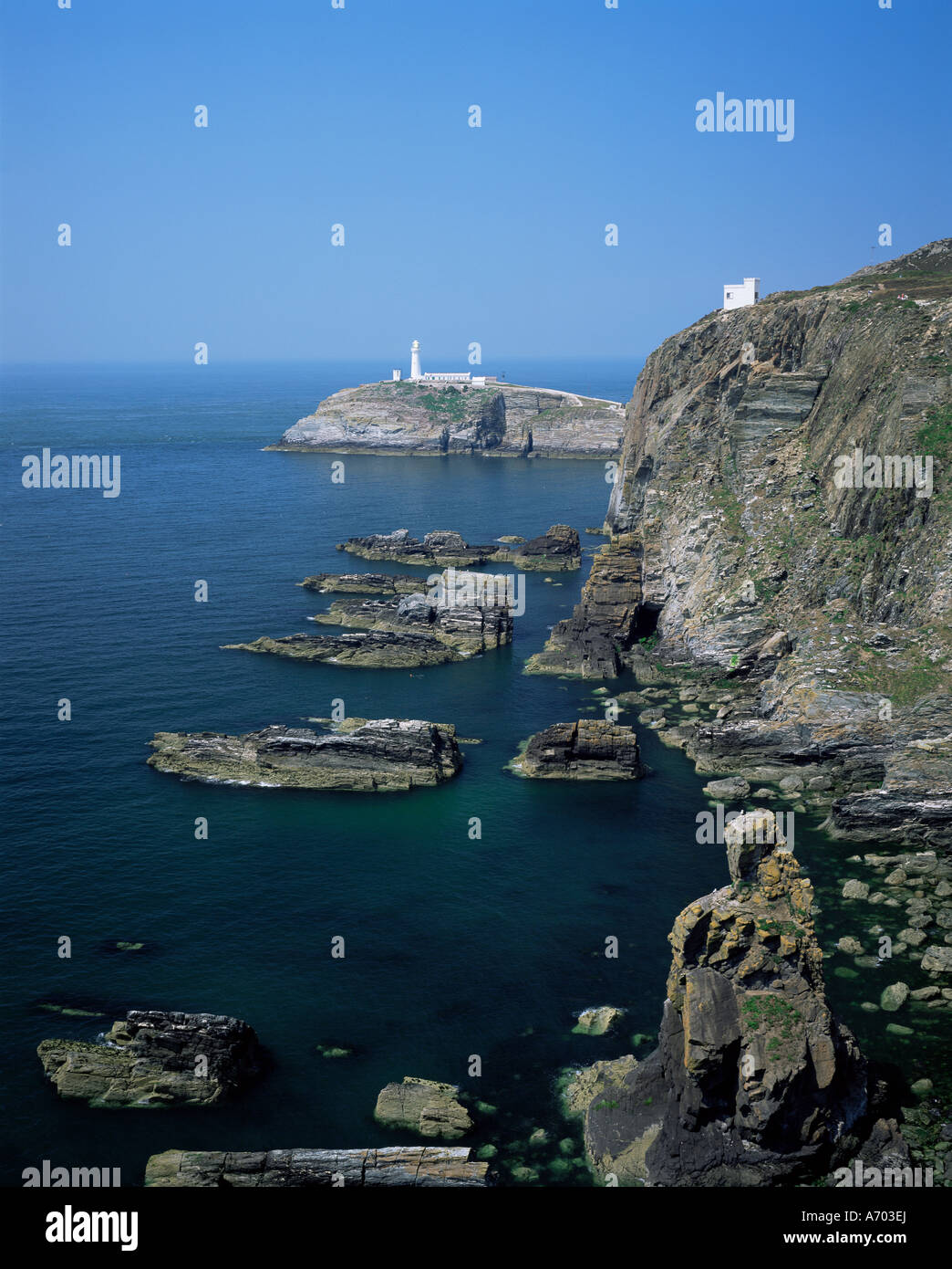South Stack Anglesey Gwynedd North Wales Wales United Kingdom Europe ...