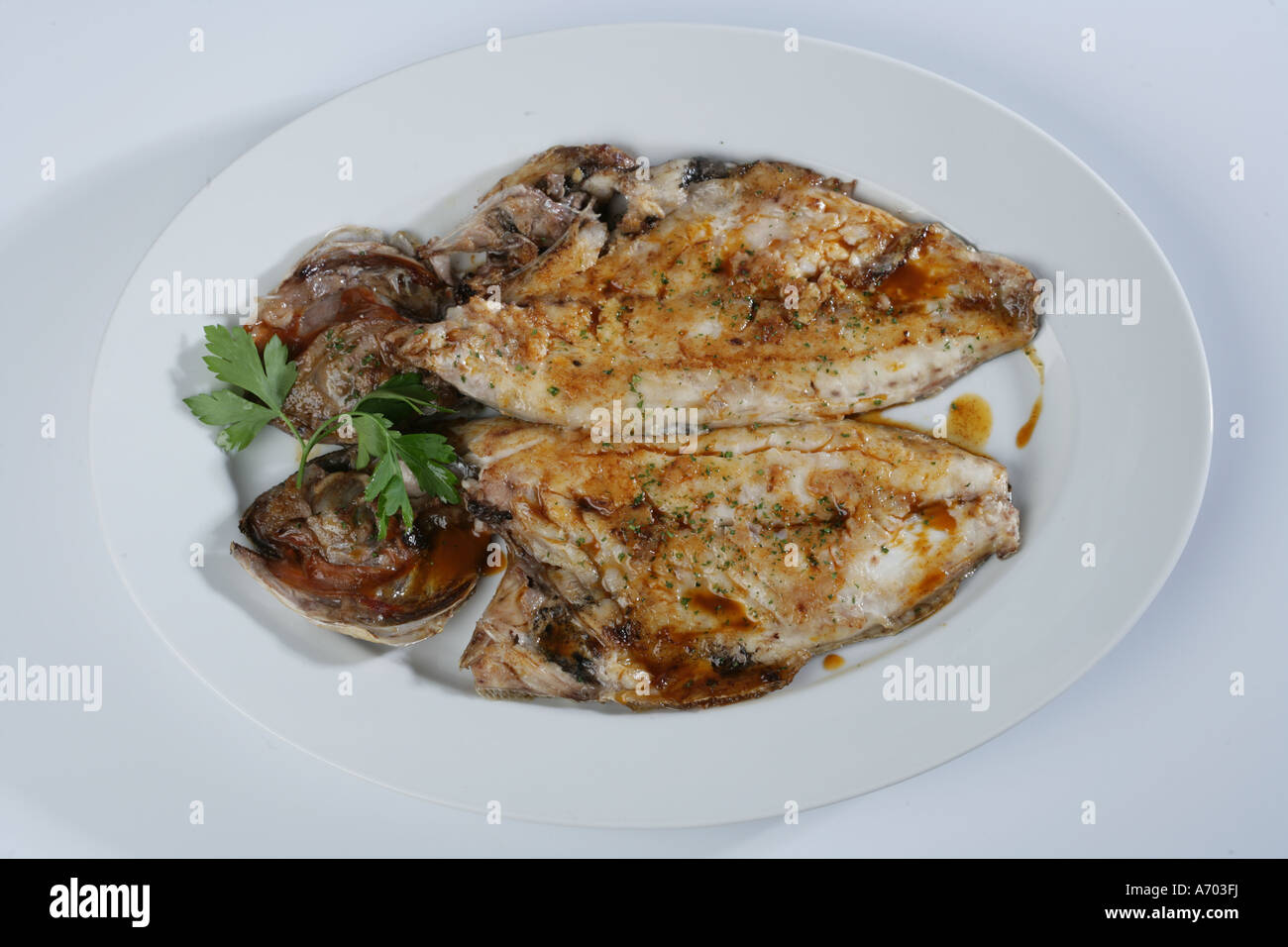 Grilled sea bream Stock Photo - Alamy