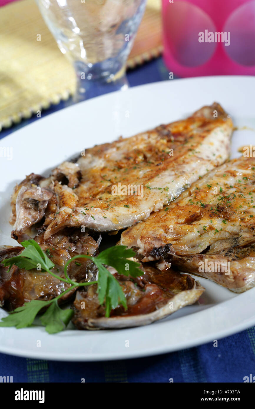 Grilled sea bream Stock Photo - Alamy