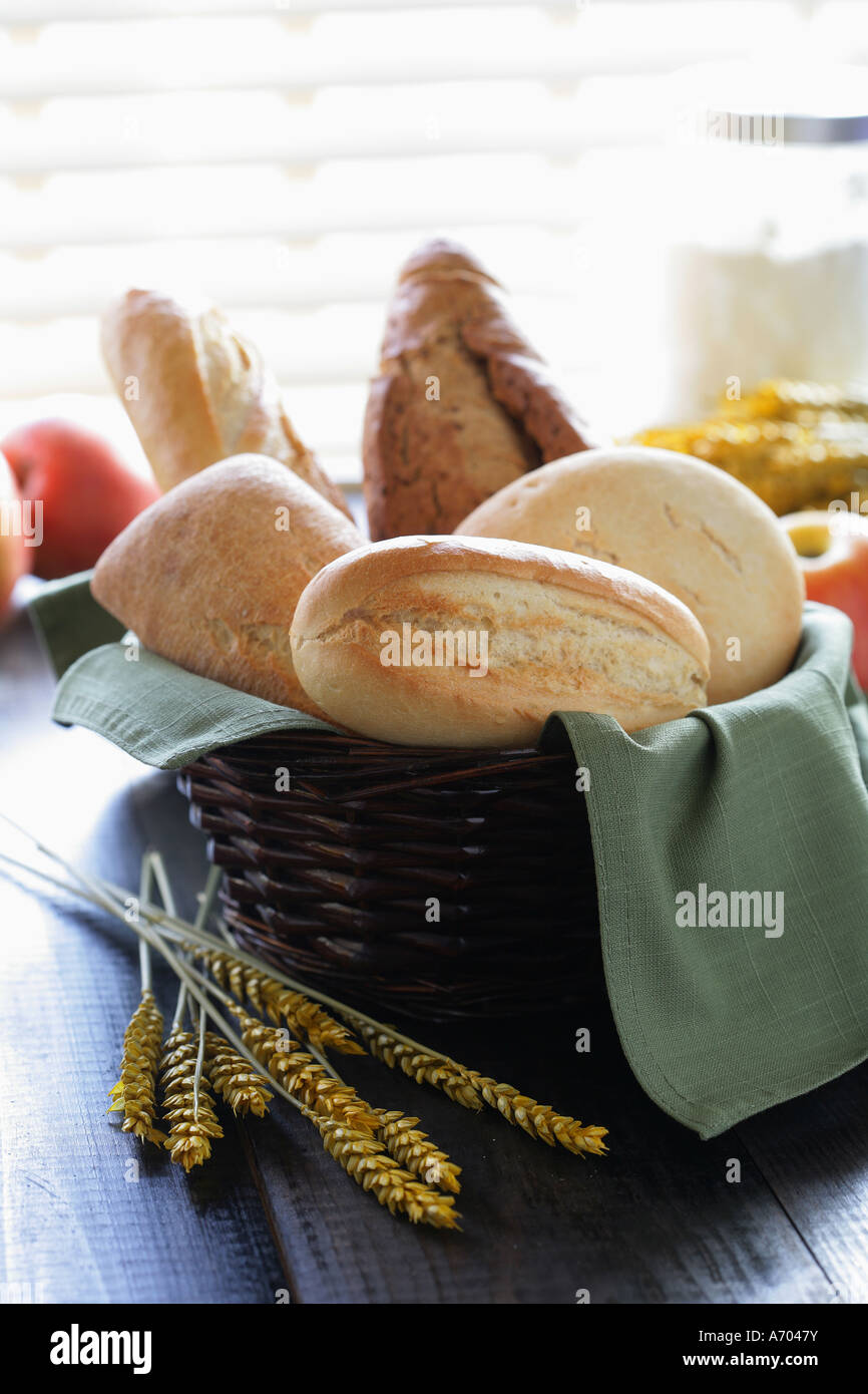 Assorted bread still life Stock Photo - Alamy