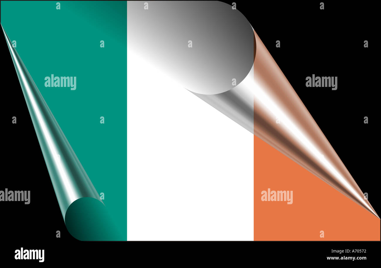 Ireland flag of Ireland Stock Photo - Alamy