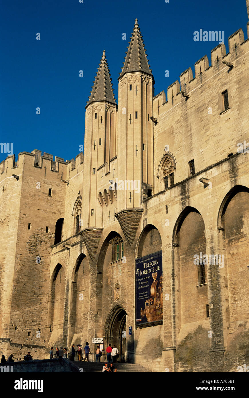 Palais des Papes Avignon UNESCO World Heritage Site Vaucluse Provence ...