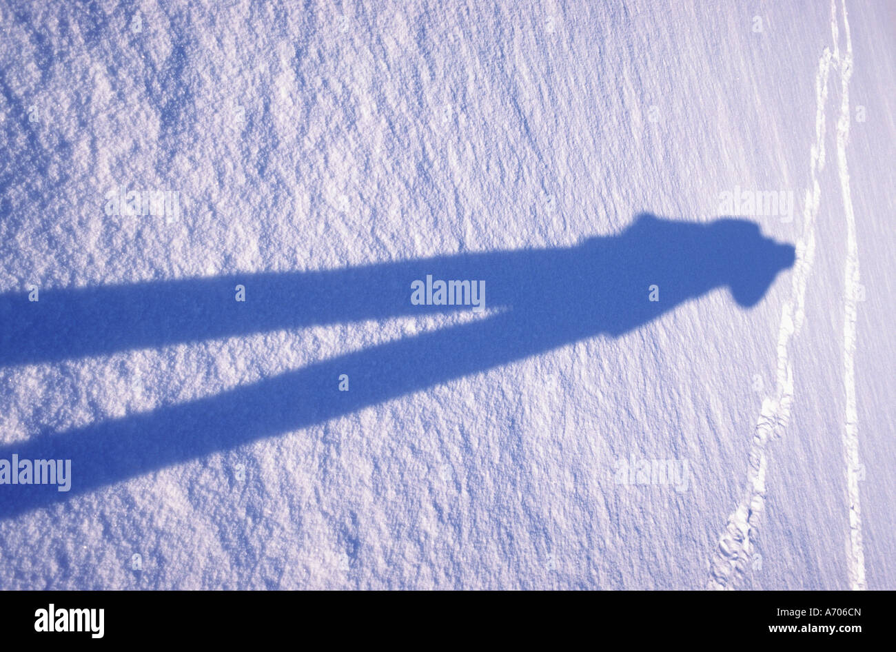 Snow and shadow Stock Photo - Alamy