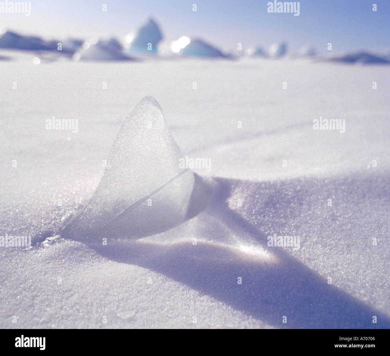 Glacier ice lensing light Stock Photo - Alamy