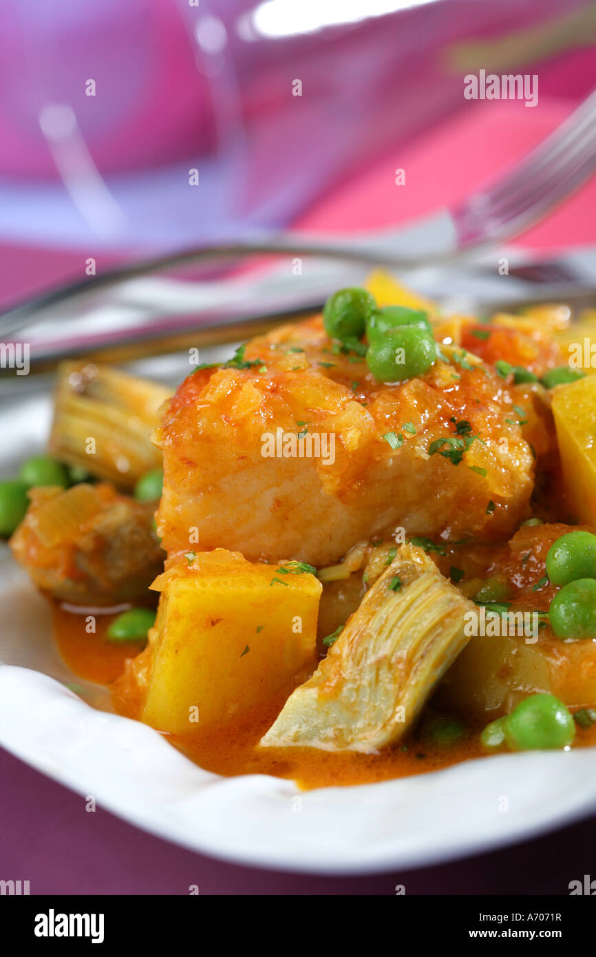 Catalan style cod Stock Photo - Alamy
