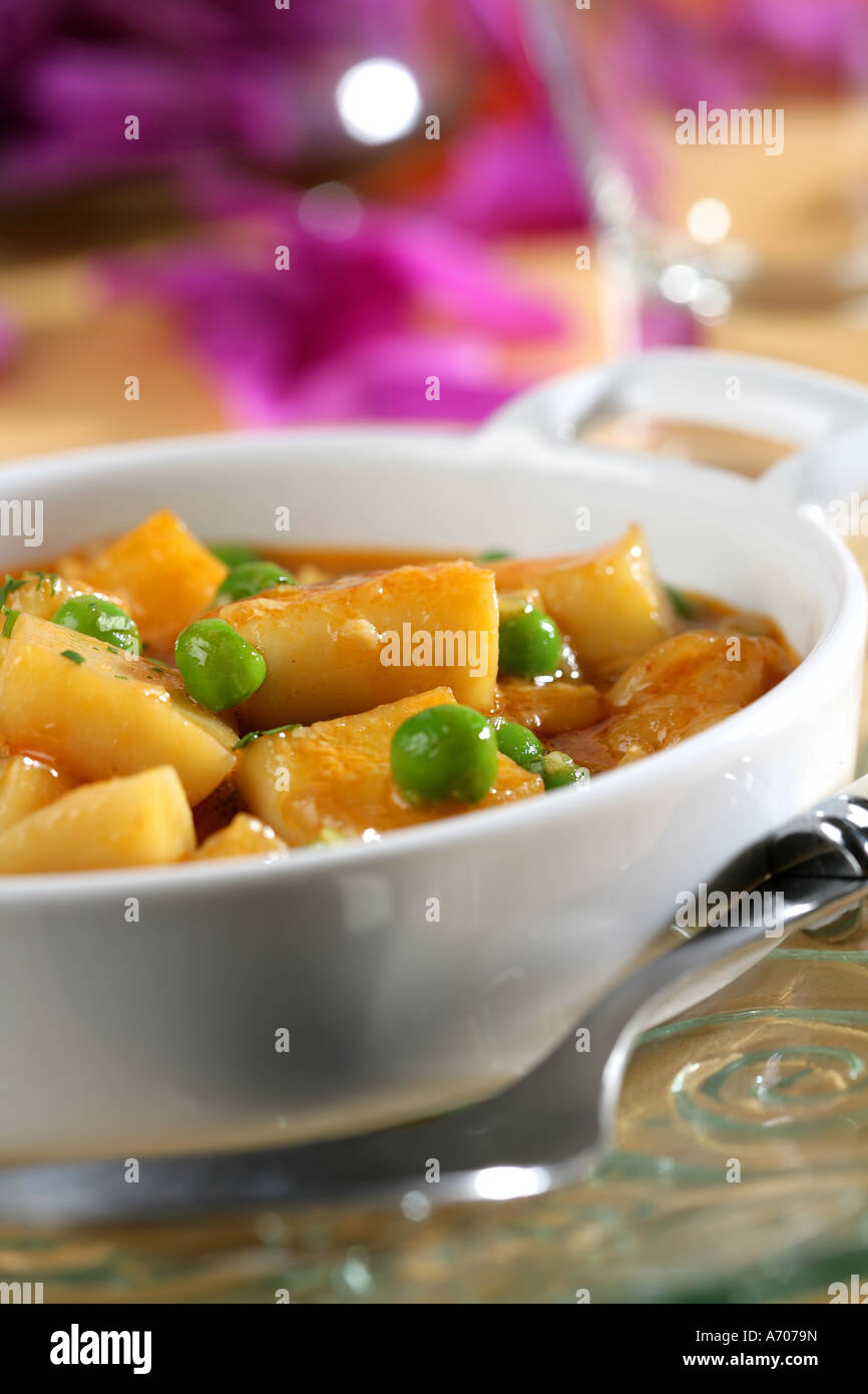 Cuttlefish with peas Stock Photo - Alamy
