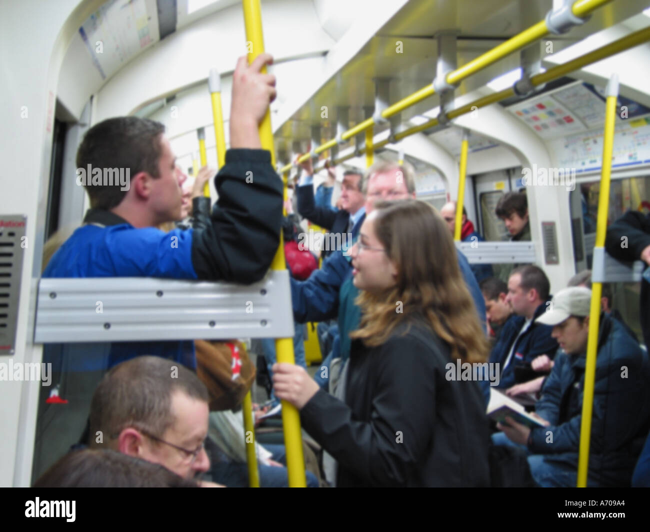 Interior london underground circle line hi-res stock photography and ...