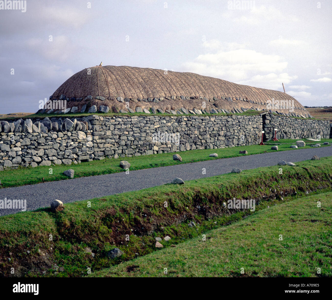 Traditional houses Black House museum Arnol Lewis Outer Hebrides ...