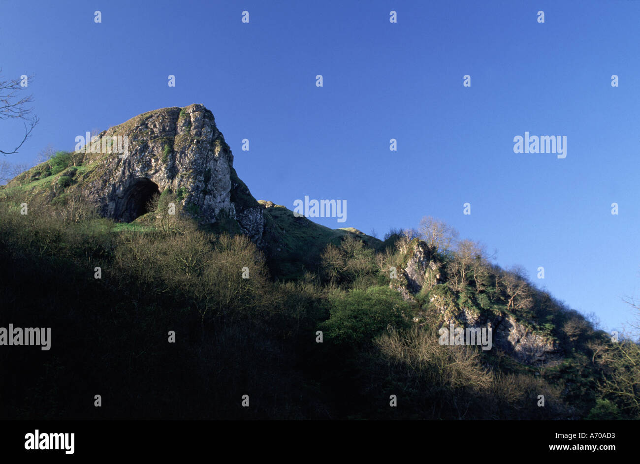 Thor s cave Manifold Valley The Peak District Derbyshire Stock Photo ...