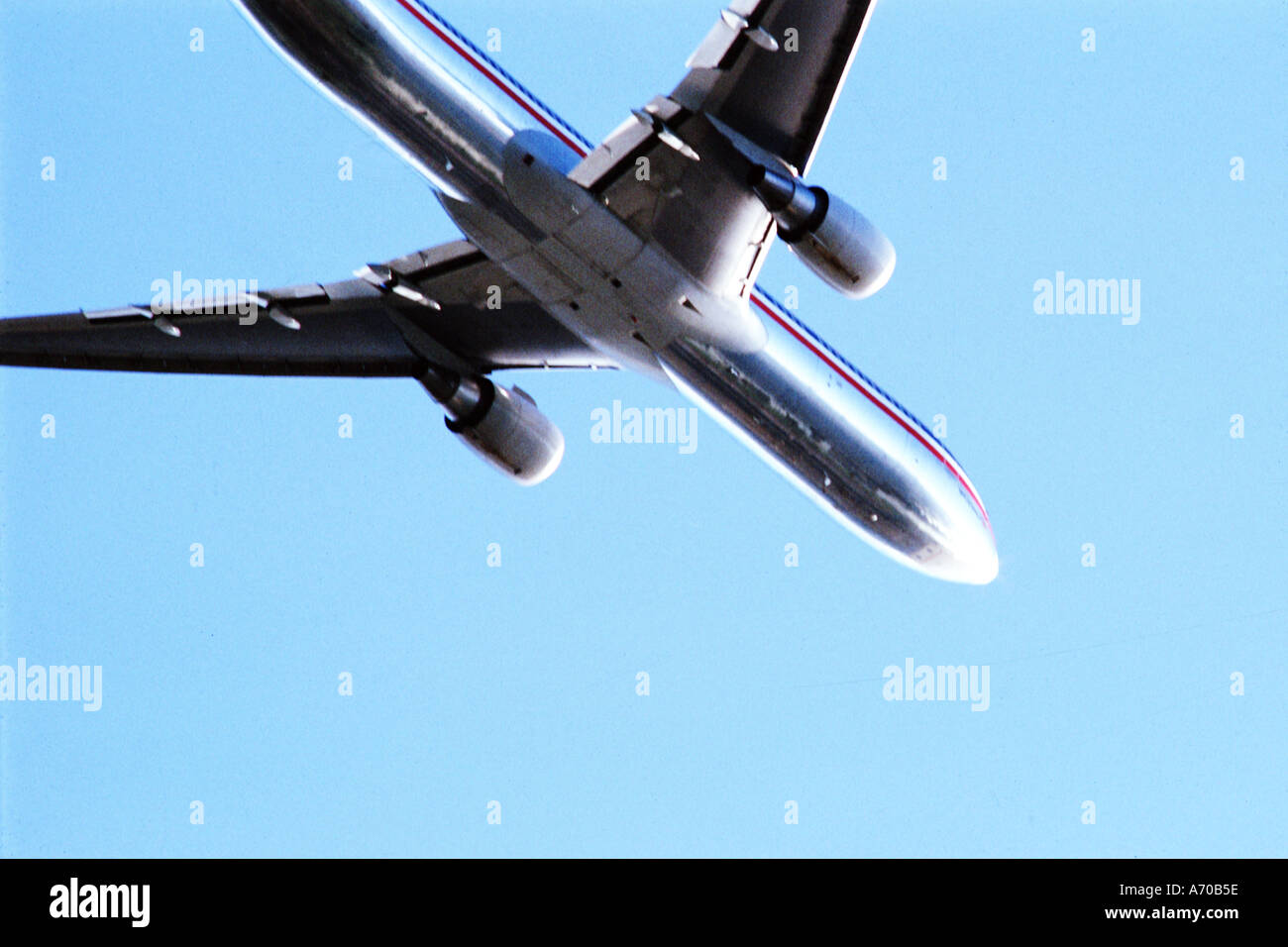 Passenger Aircraft in Flight Stock Photo - Alamy