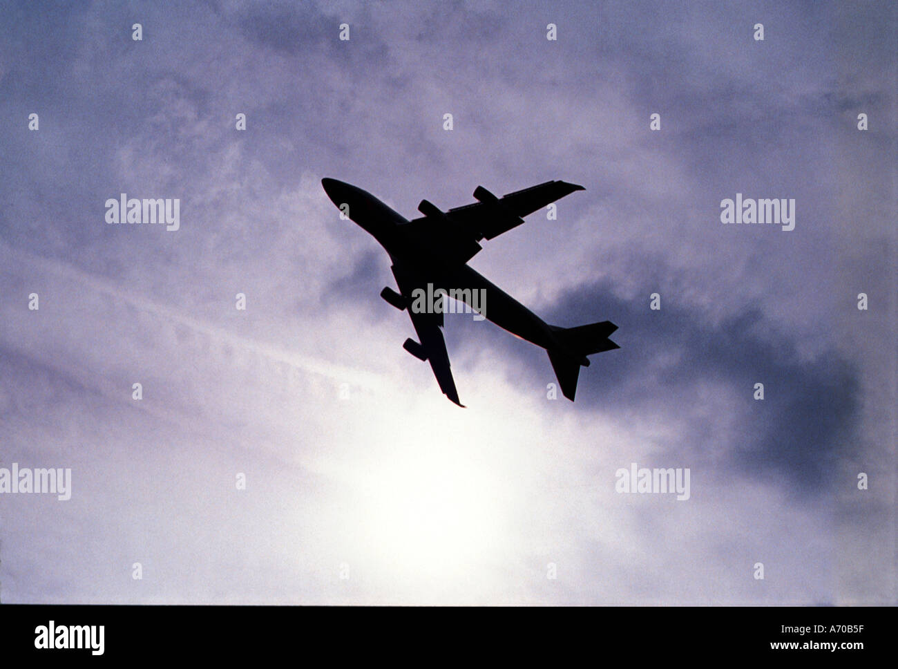 Passenger Aircraft in Flight Stock Photo - Alamy