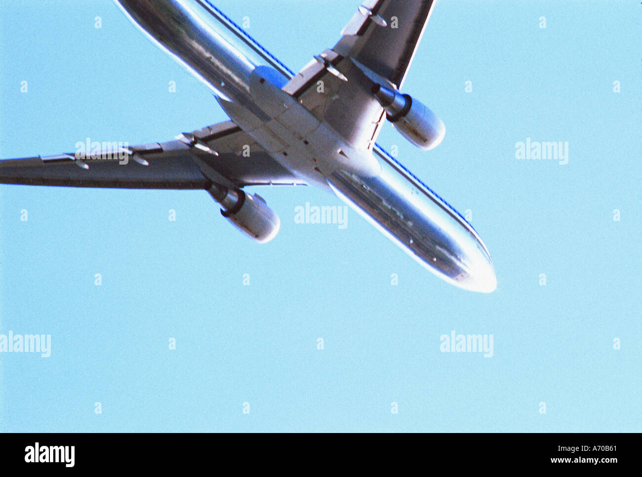Passenger Aircraft in Flight Stock Photo - Alamy