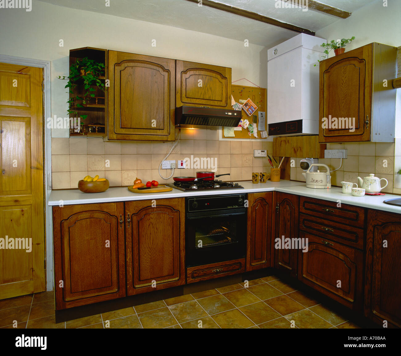 Kitchen in house in England Stock Photo - Alamy