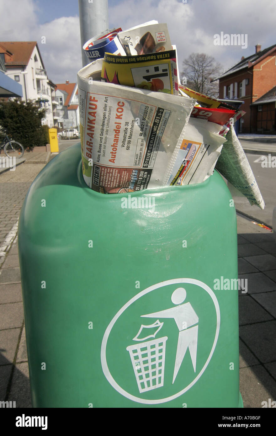 Newspaper Trash High Resolution Stock Photography and Images - Alamy