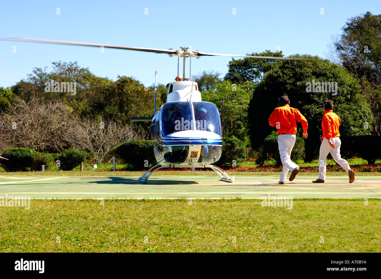Emergency call for the helicopter Stock Photo - Alamy