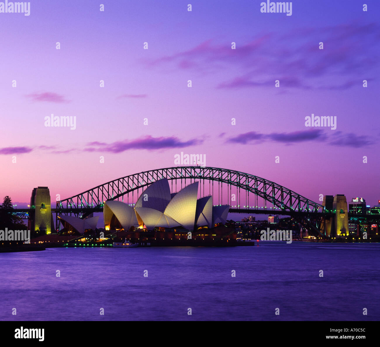 "Sydney Opera House" and Harbour Bridge Sydney New South Wales ...