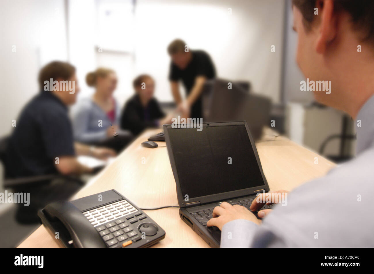 At work in a Training Situation Stock Photo - Alamy