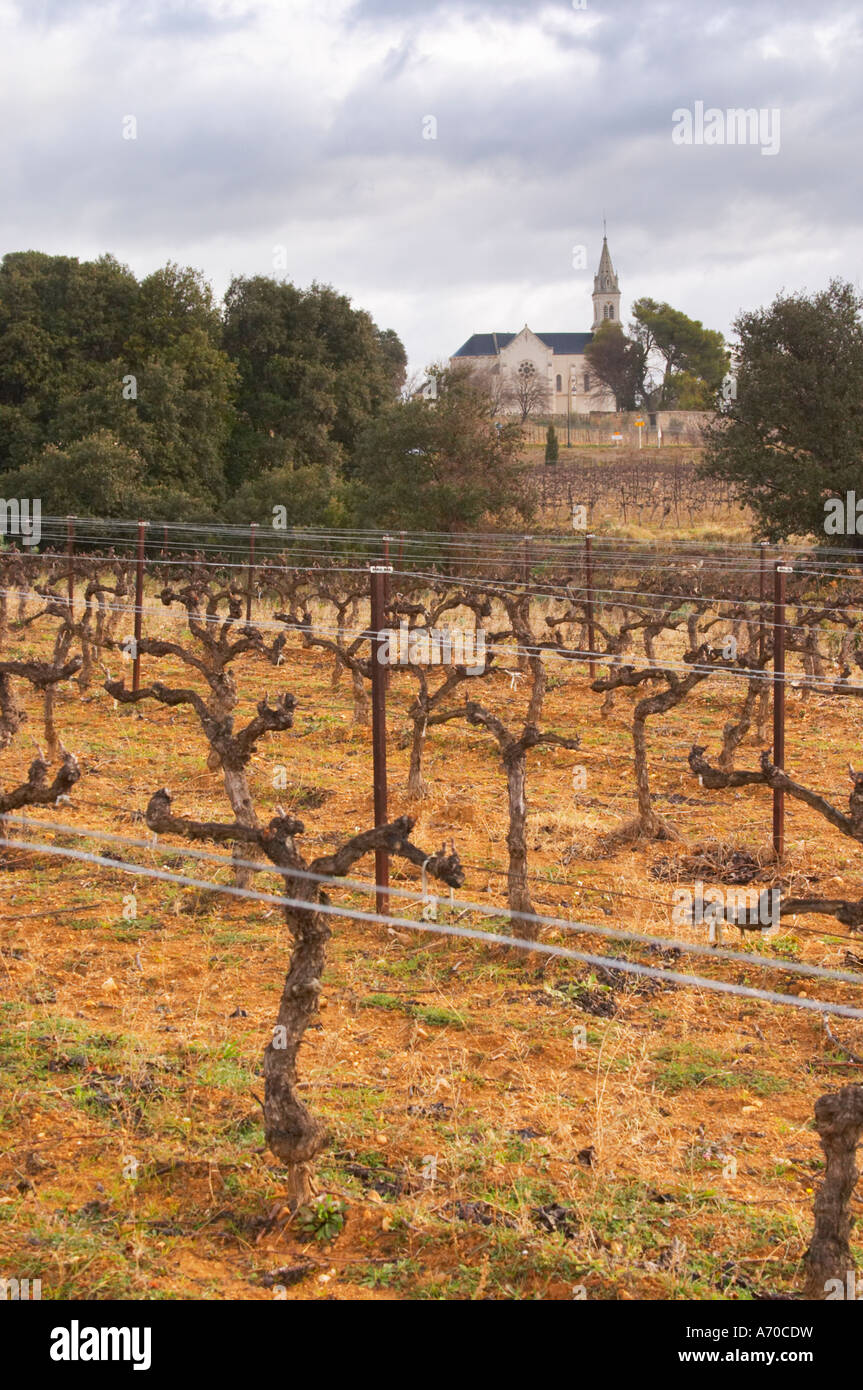 Lagamas village and church. Domaine Alain Chabanon, previously Font ...