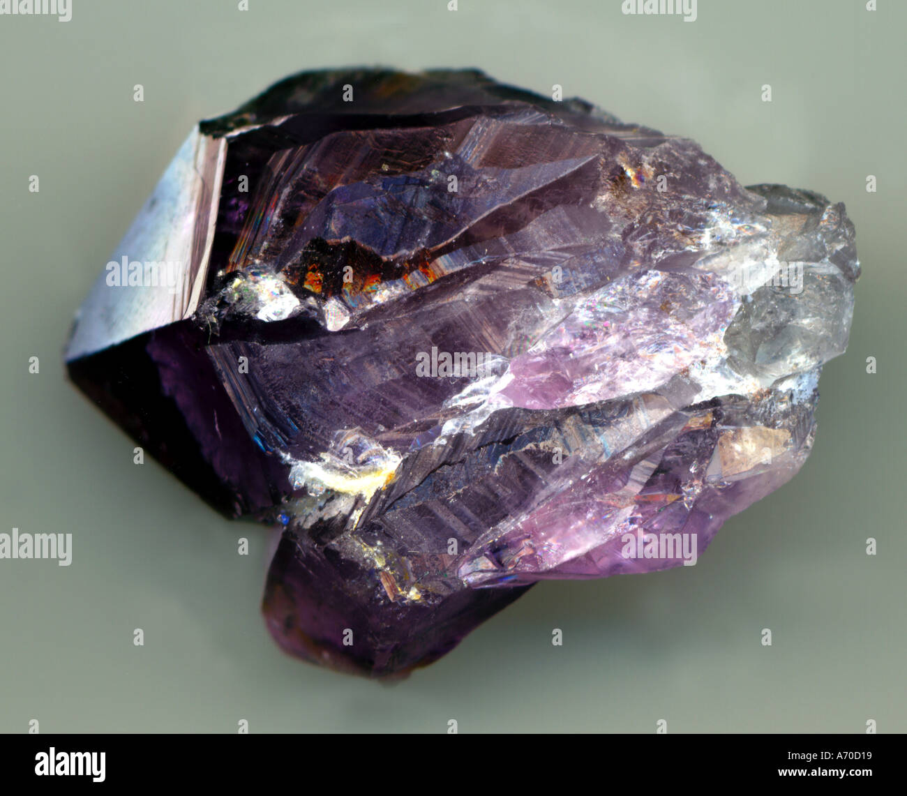 Strukture of a Amethyst Stock Photo - Alamy
