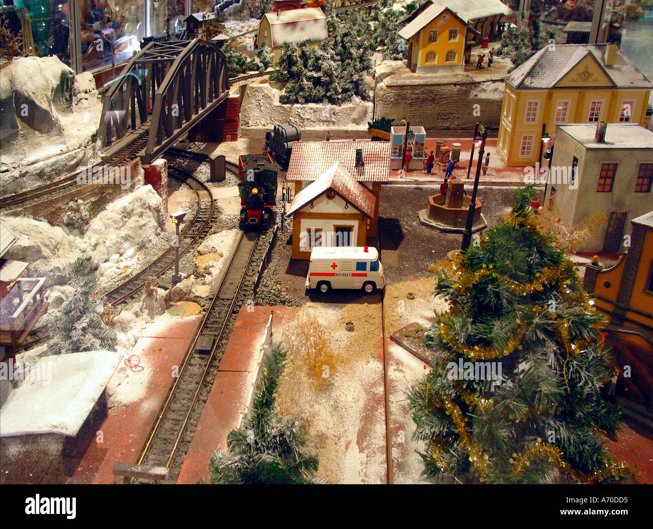 Railroad model construction Stock Photo - Alamy