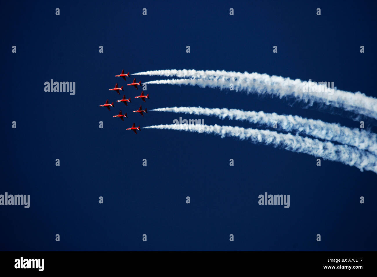 Red Arrows display team Stock Photo - Alamy