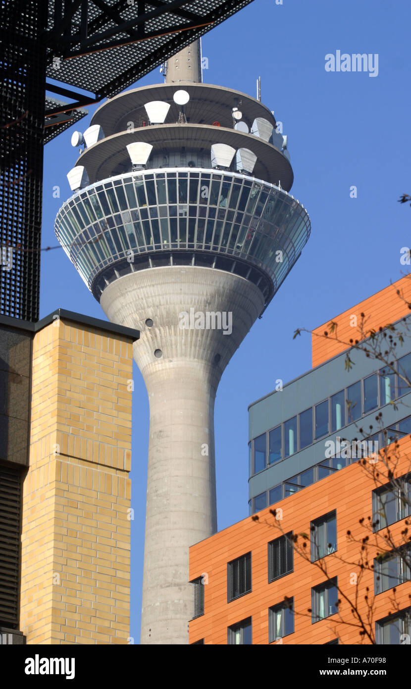 The Rhine Tower in Dusseldorf Germany Stock Photo - Alamy