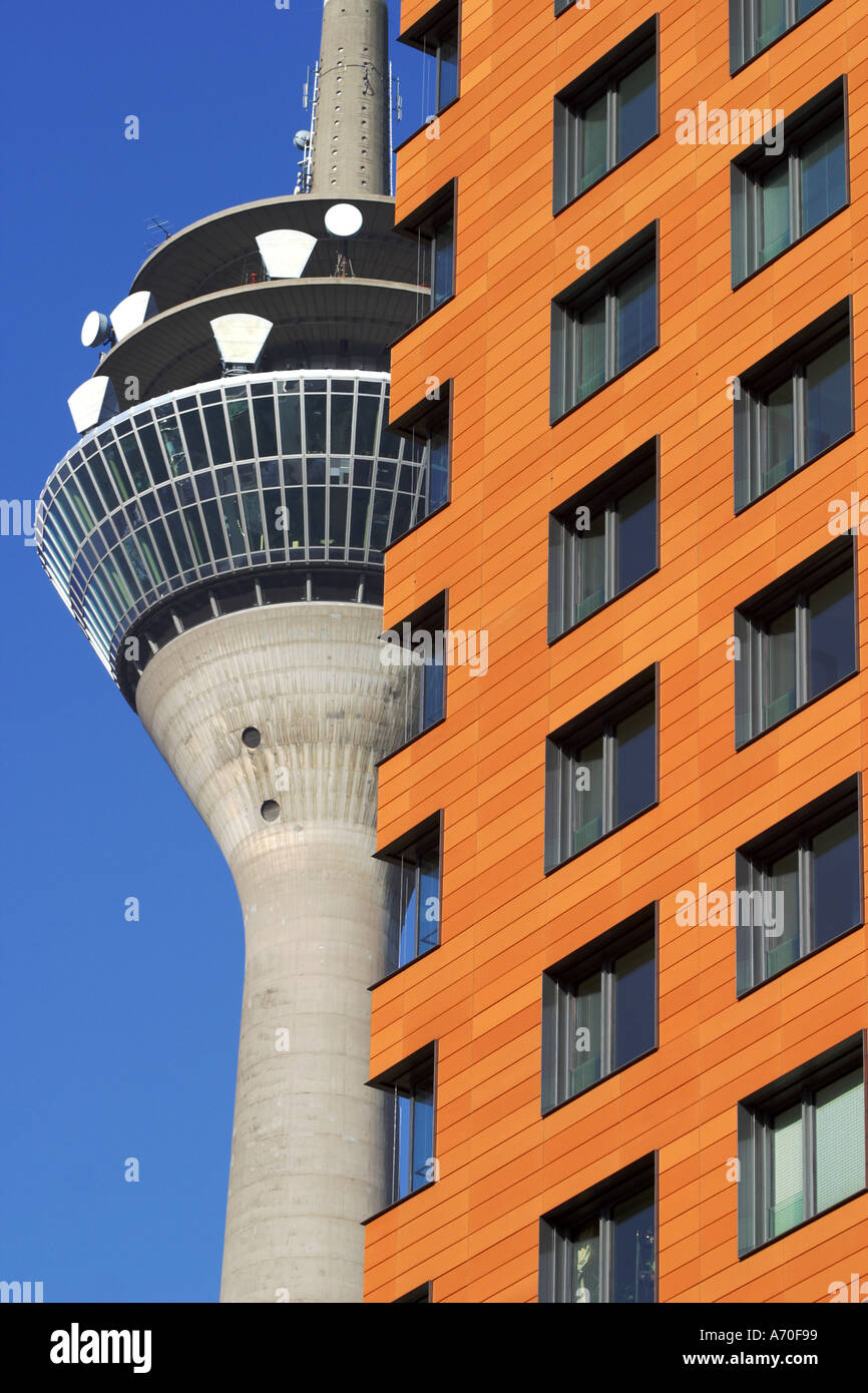 The Rhine Tower in Dusseldorf Germany Stock Photo - Alamy